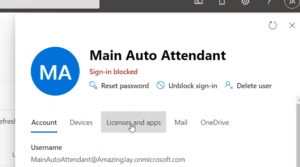 Teams’ Call Queues and Auto Attendants – Assigning the License to the ...