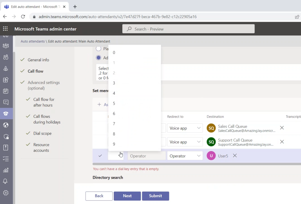 Teams’ Call Queues and Auto Attendants – Adding an operator to the Auto ...
